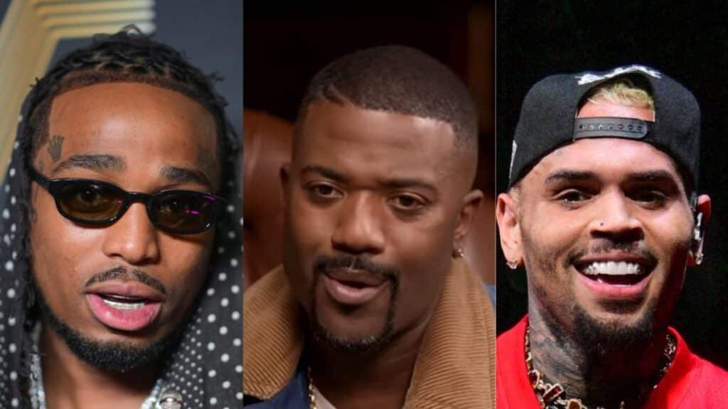 Quavo Catches Stray From Ray J As He Sides With Chris Brown In Beef ...
